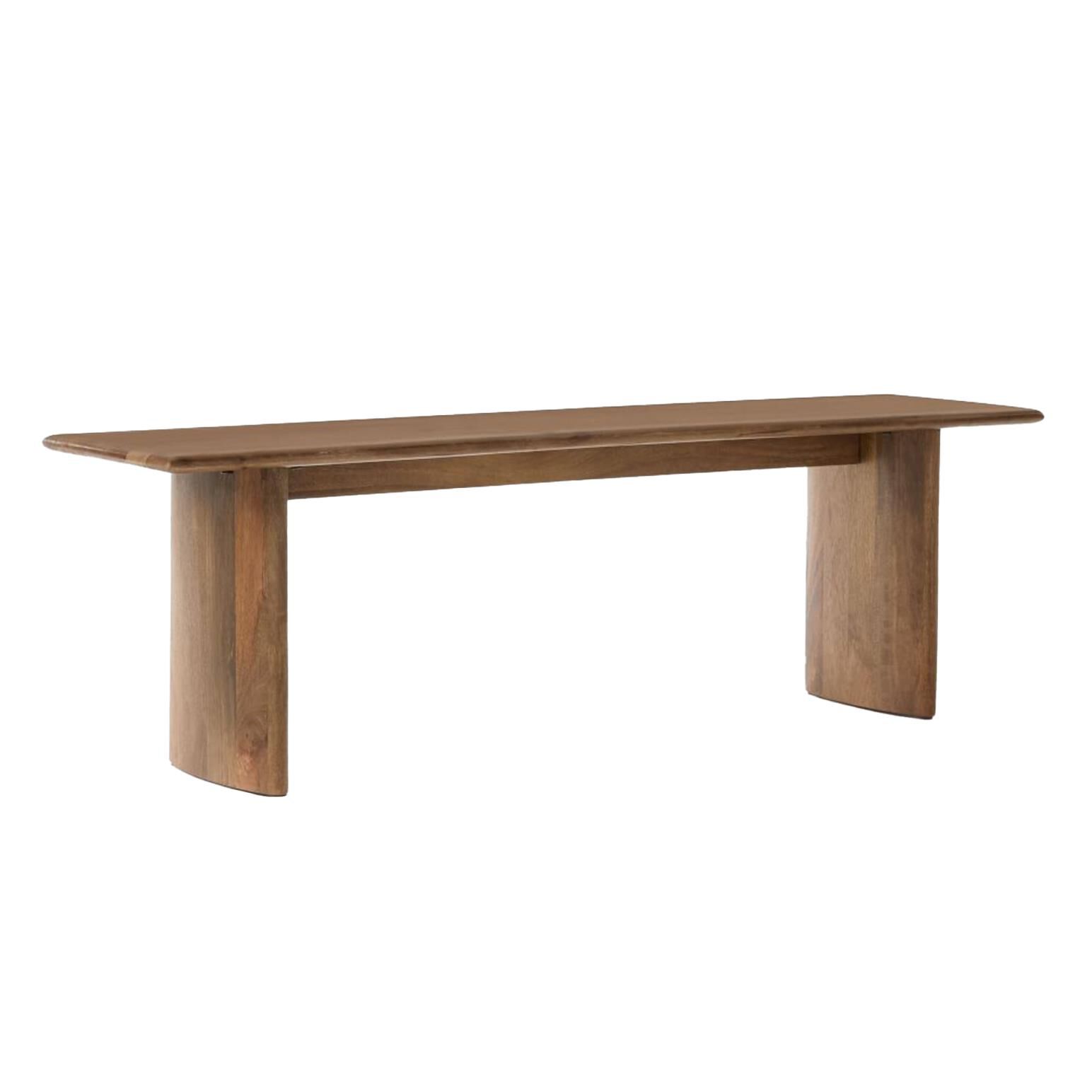 West Elm Anton Solid Wood Dining Bench Mango Wood 147cm Ballantynes Department Store